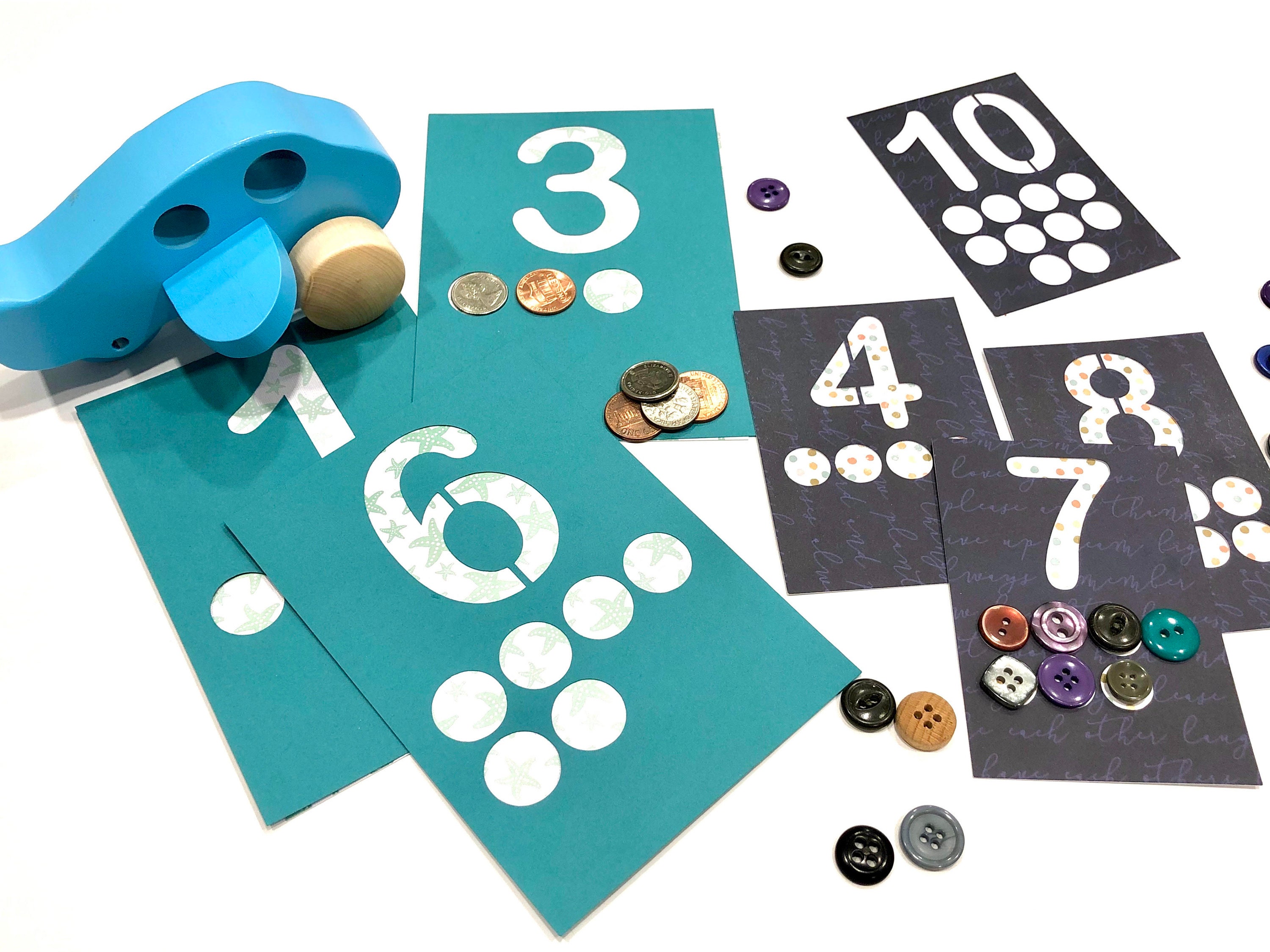 Counting Cards Svg Math Svg a Cricut Cut File Kids Activity - Etsy