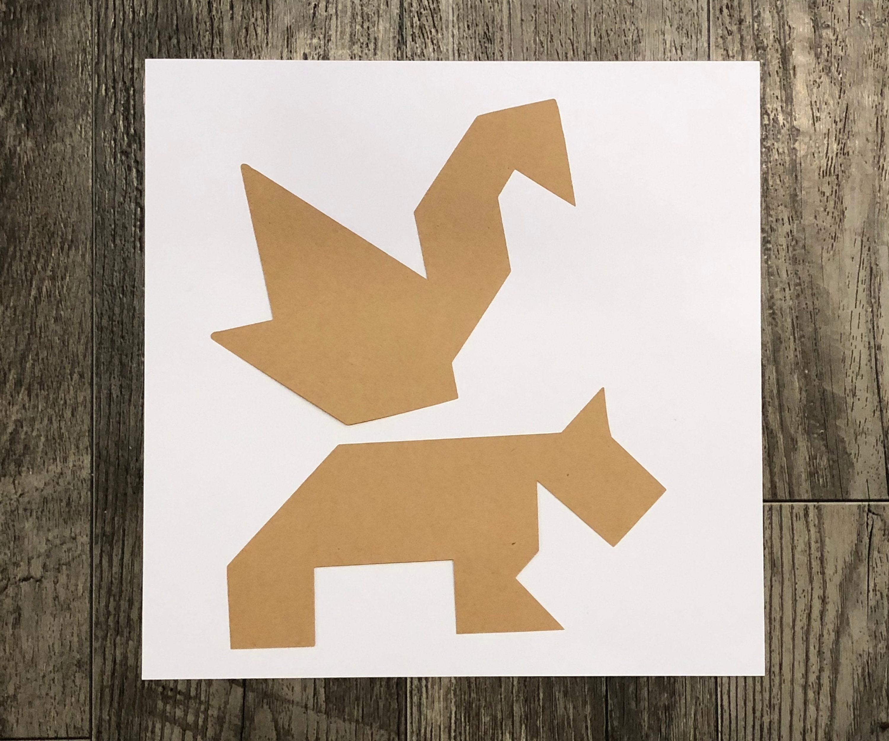Tangram Puzzle Cut File a Cut Download for Homeschool and - Etsy