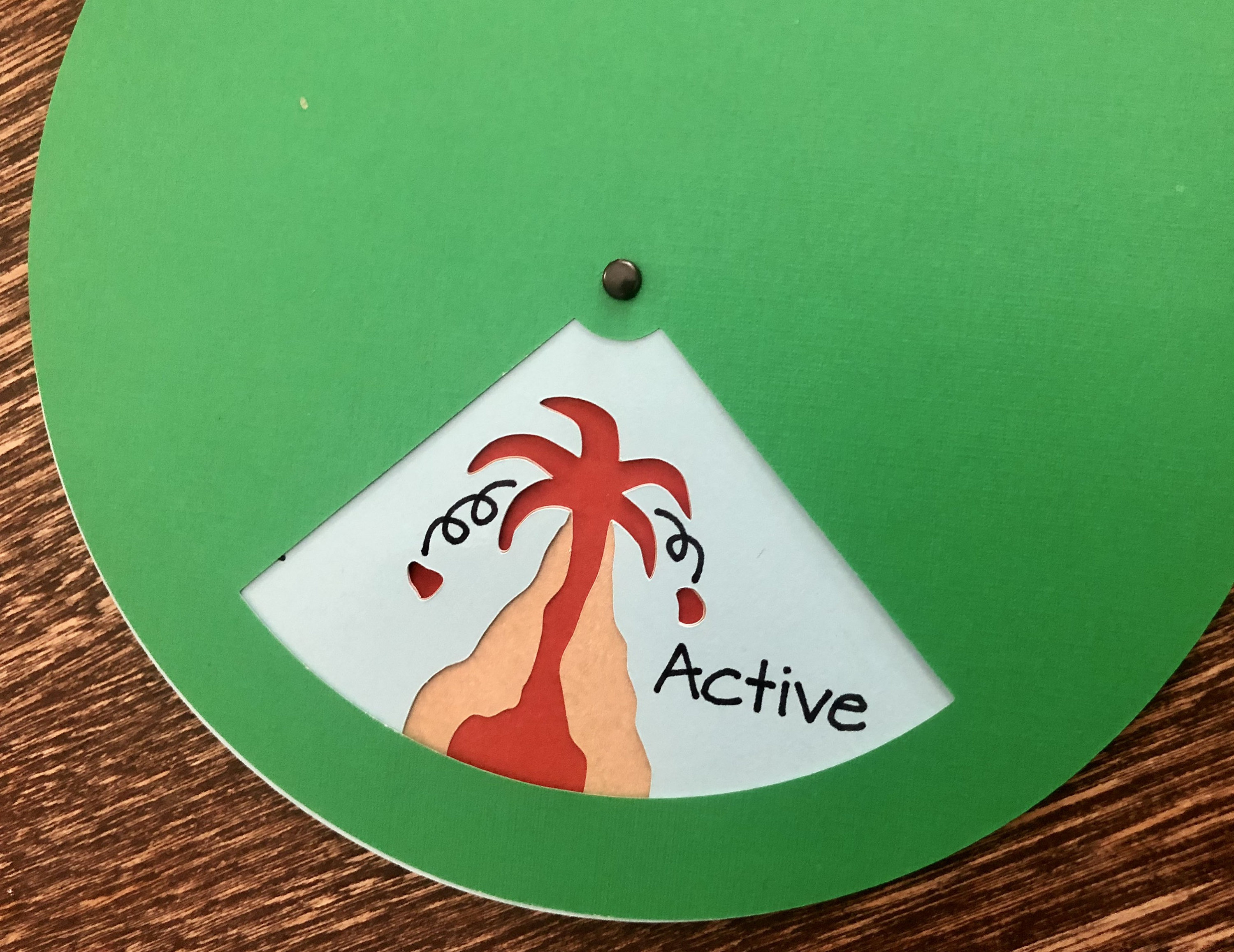 Stages of a Volcano SVG and PDF- Volcano Spinner SVG for Kids ...