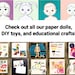 Paper Doll Cut File and Printable- Meet Hannah! A Downloadable Doll for ...