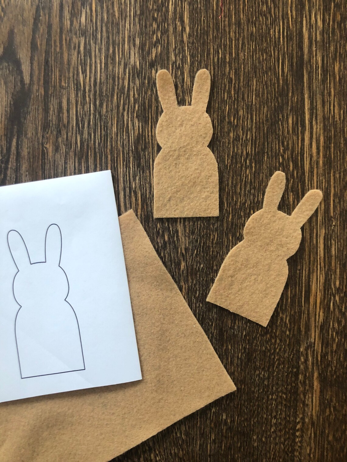 Bunny SVG Finger Puppet Template for CRICUT Spring Easter | Etsy