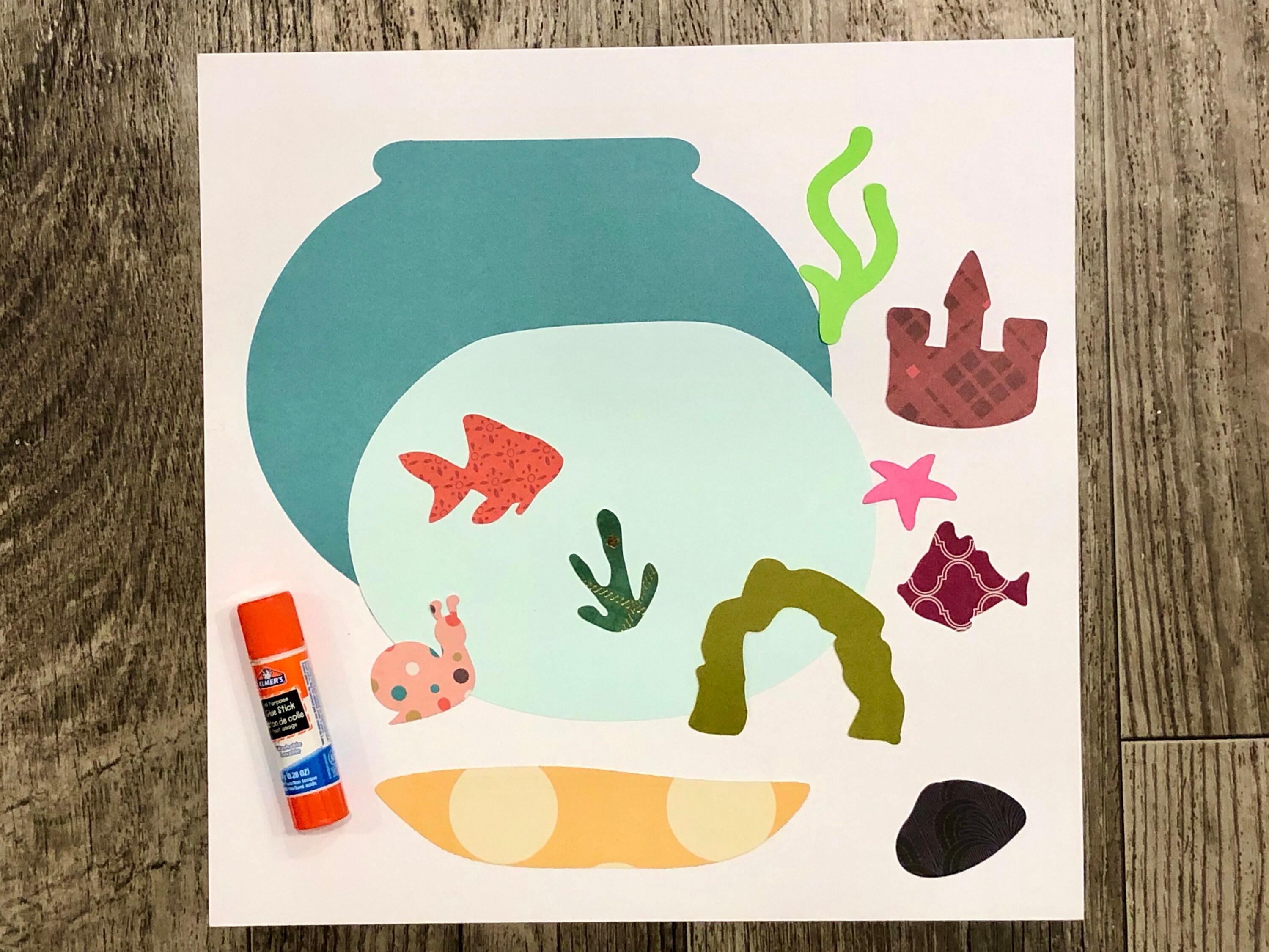 The Fish Bowl a Cut File Download for Homeschool and Craft - Etsy