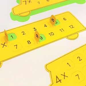 Multiplication Times Tables SVG and PDF- School Bus Math Cut File and ...