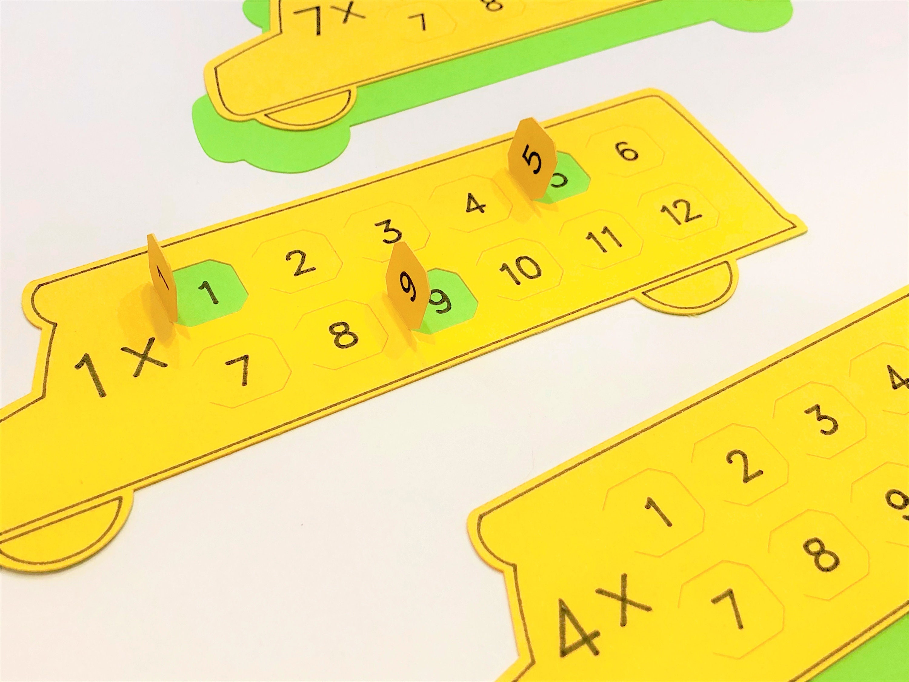 Multiplication Times Tables SVG and PDF School Bus Math Cut - Etsy ...