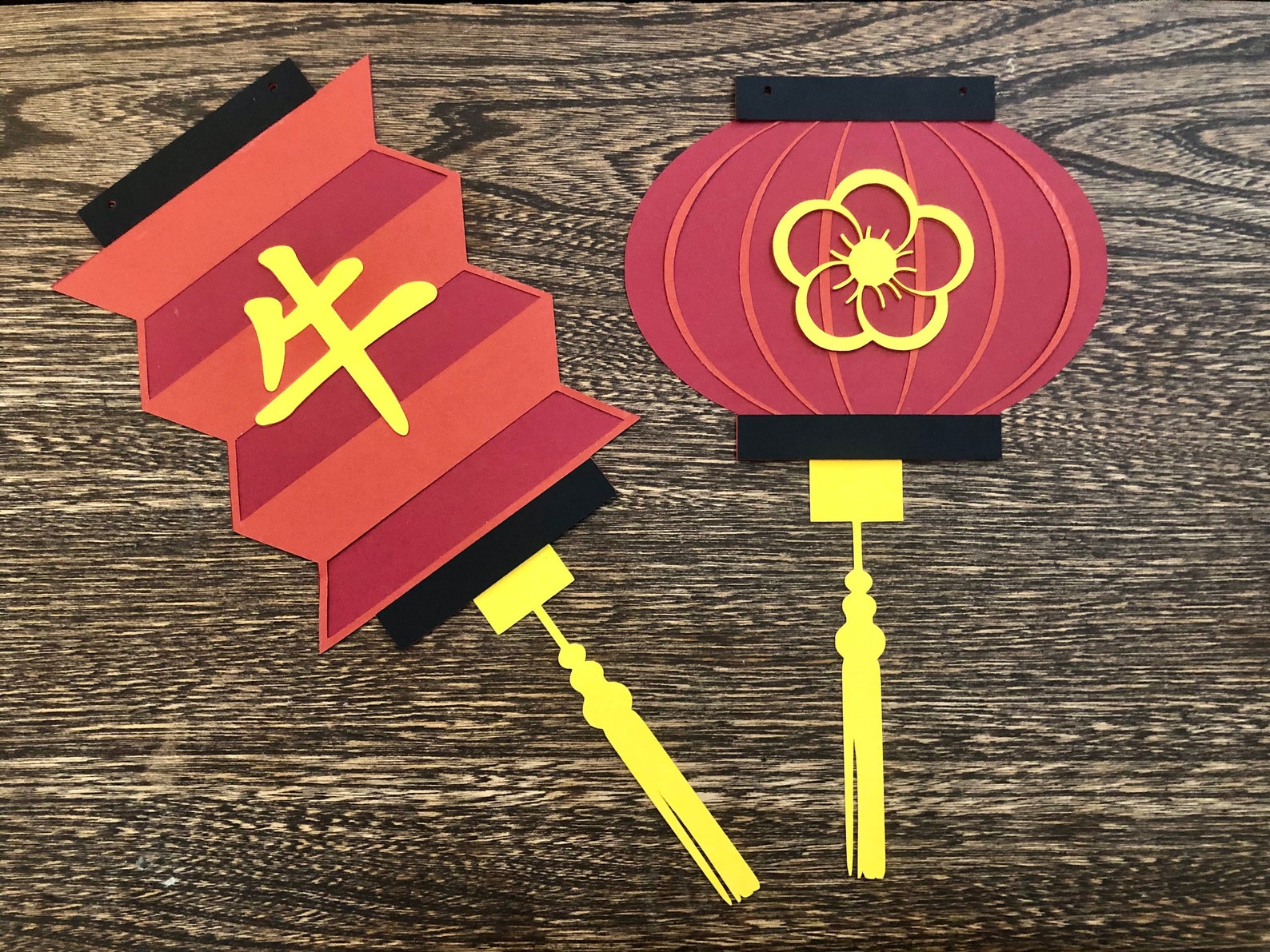 Chinese Lantern SVG and PDF Chinese New Year cut file and | Etsy