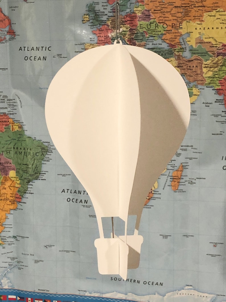 Hot Air Balloon Paper Sculpture Cut File Download for - Etsy