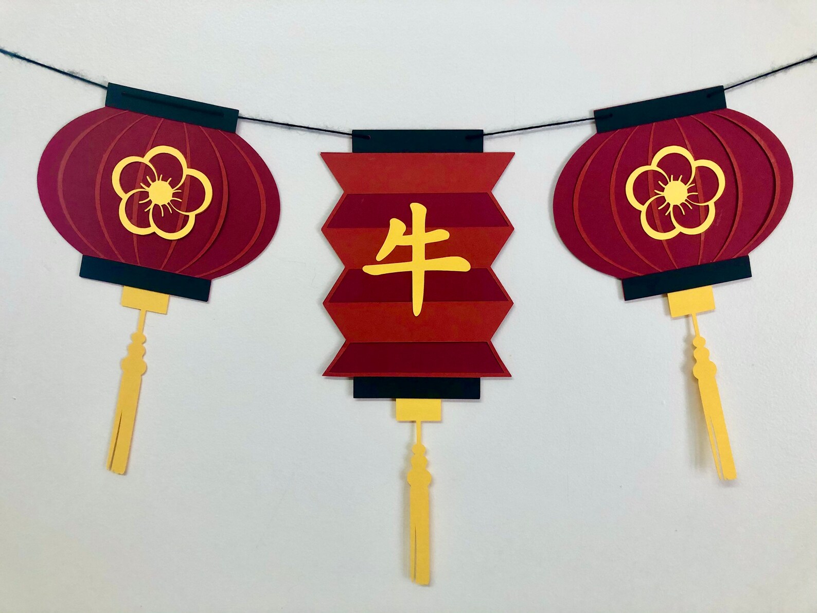 Chinese Lantern SVG and PDF Chinese New Year cut file and | Etsy