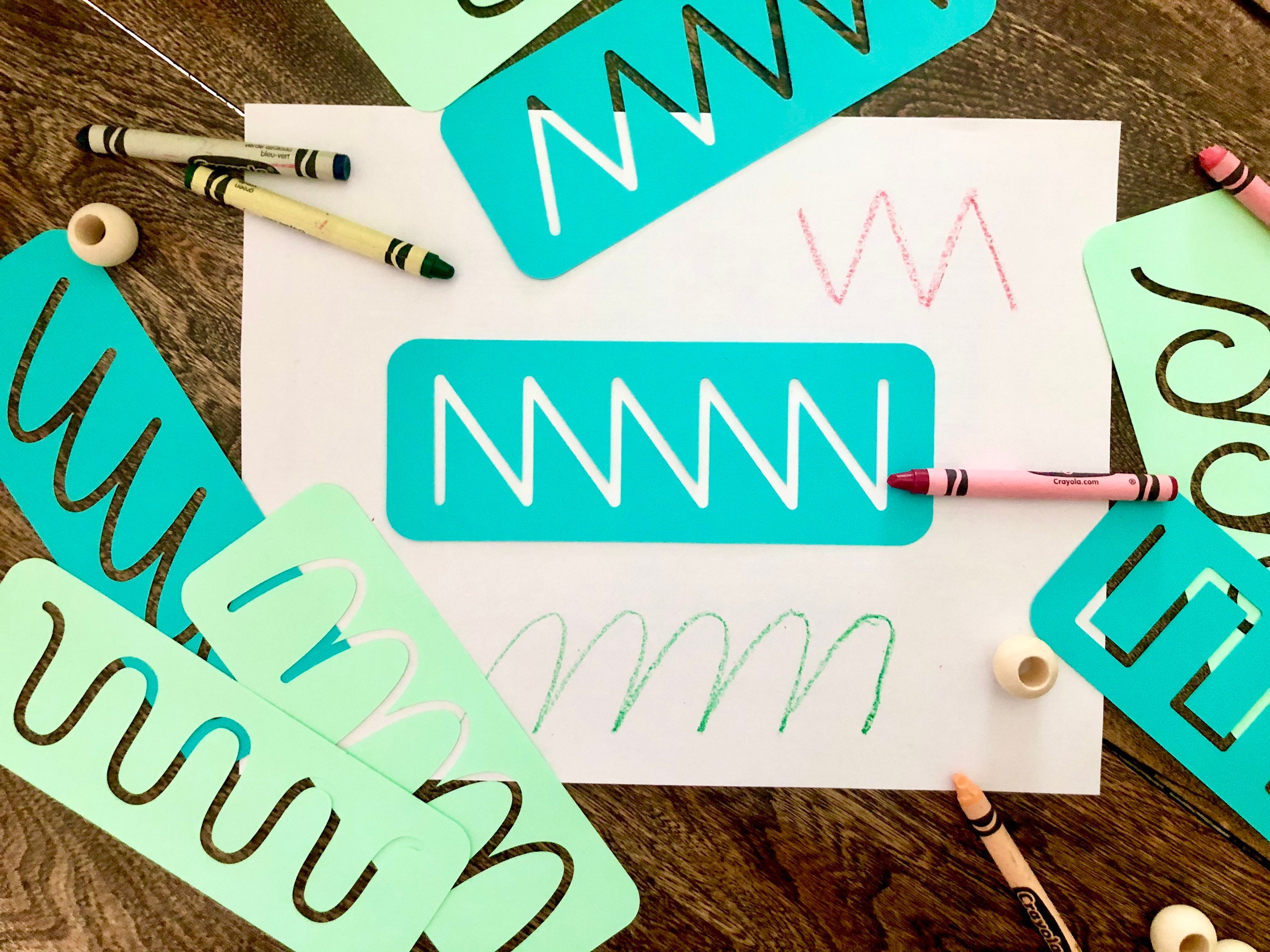 Learn Writing Stencils SVG a Learn to Write Montessori Toy - Etsy