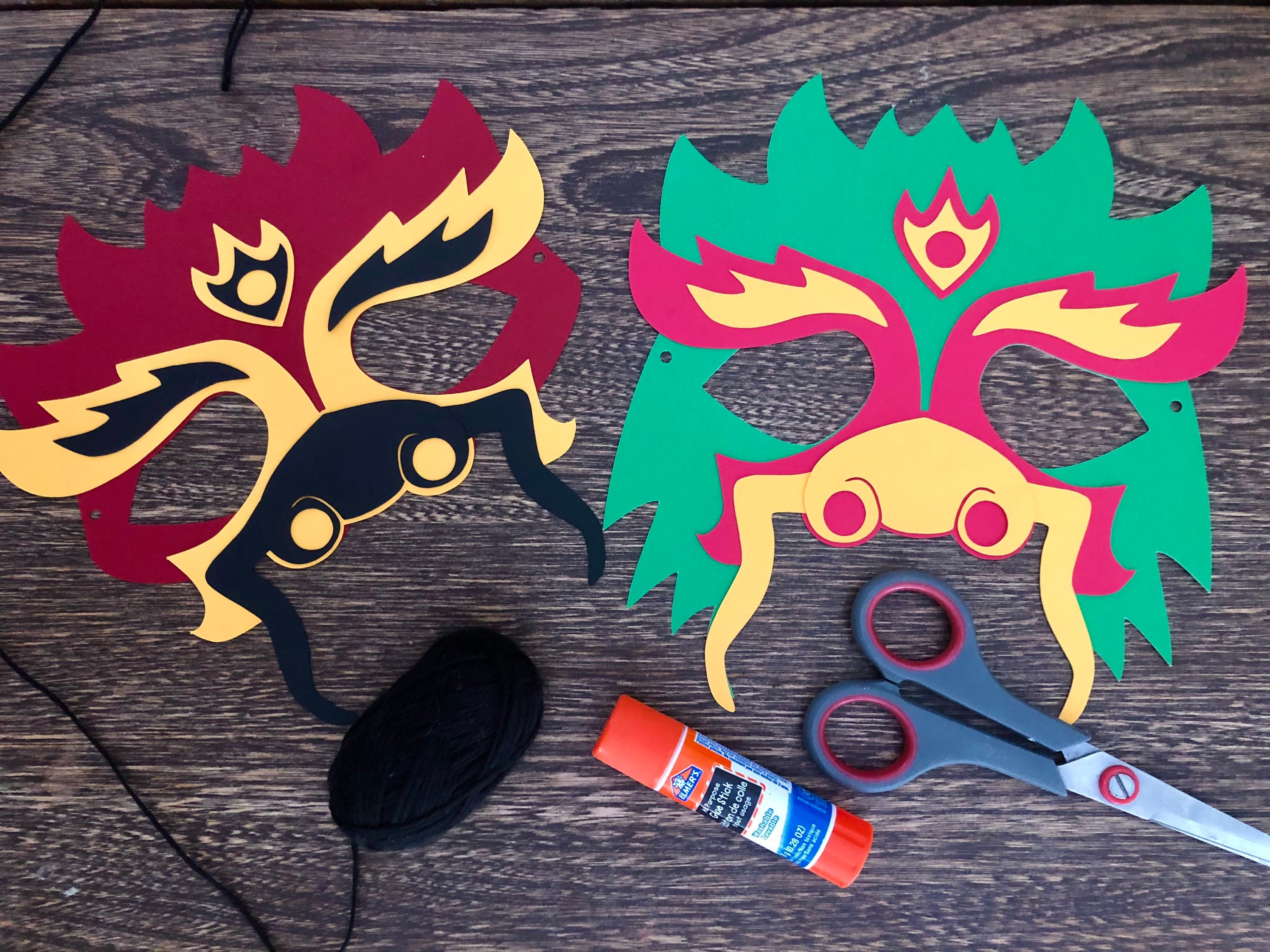 Blue Chinese Dragon Mask