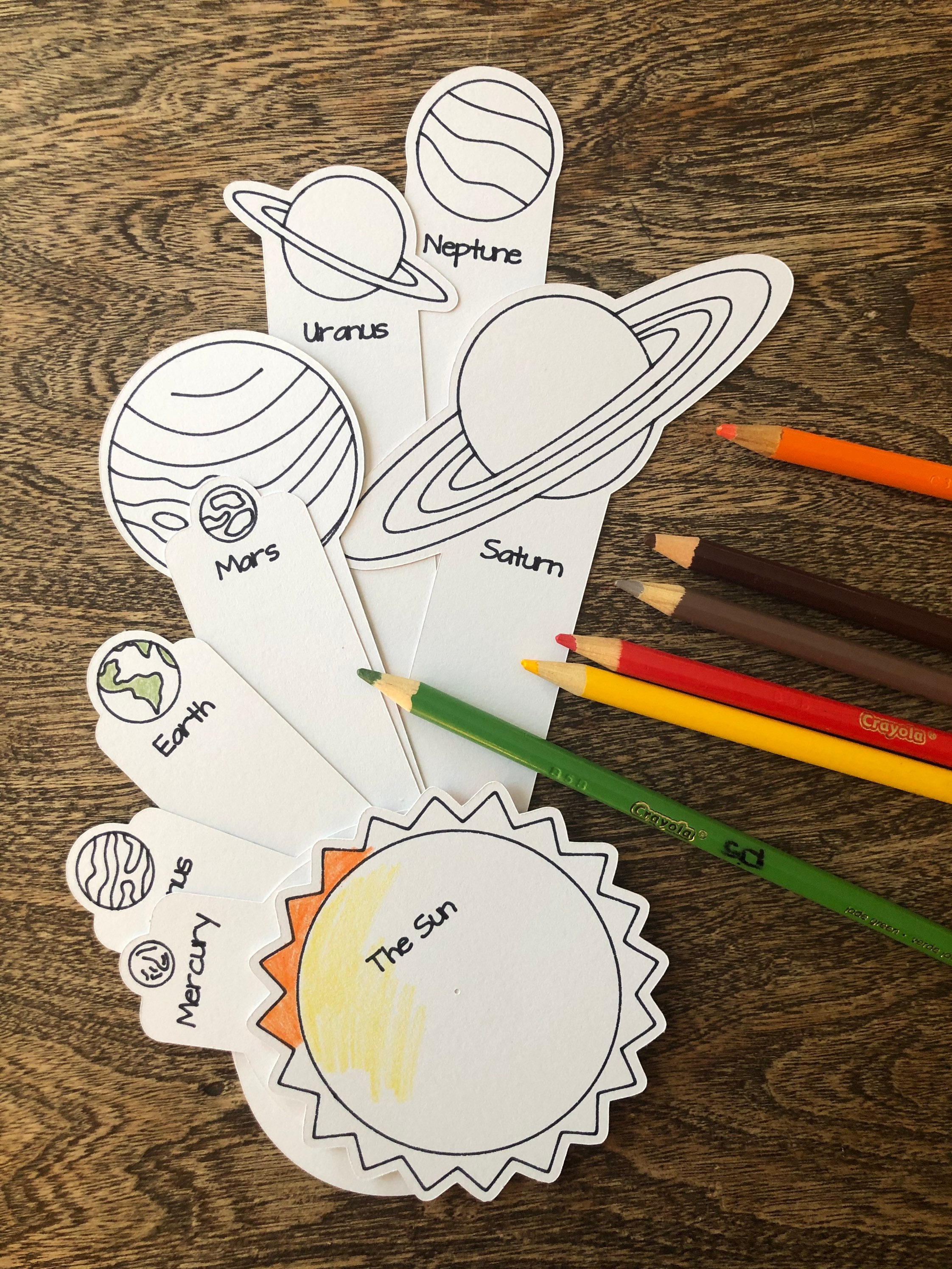 Planet Fandex SVG and PDF- Solar System SVG for Kids - Learning About ...