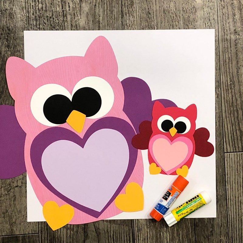 Owl Valentine Card - Etsy