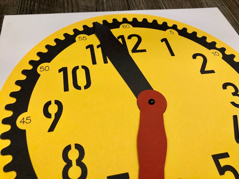 Kids Clock SVG a Along Learning Clock for Cricut Judy Clock | Etsy