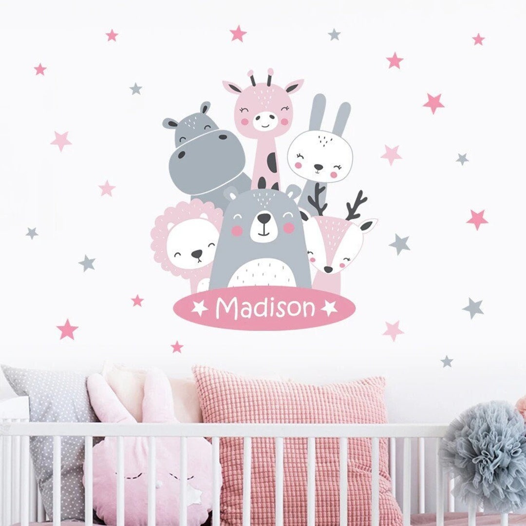 Baby Room Stickers, Girl Room Stickers, Personalized First Name ...
