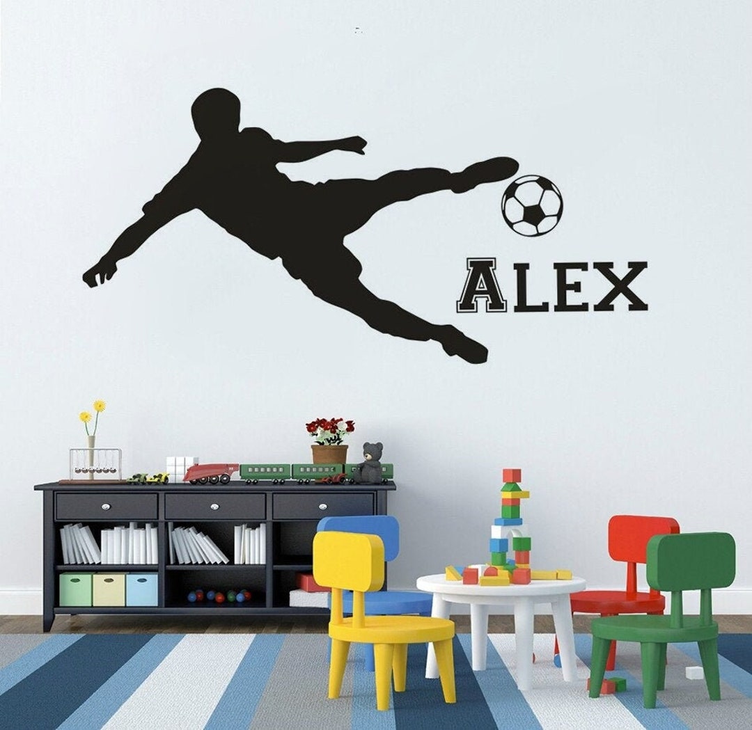 Teen Room Stickers Children's Football Wall Stickers - Etsy