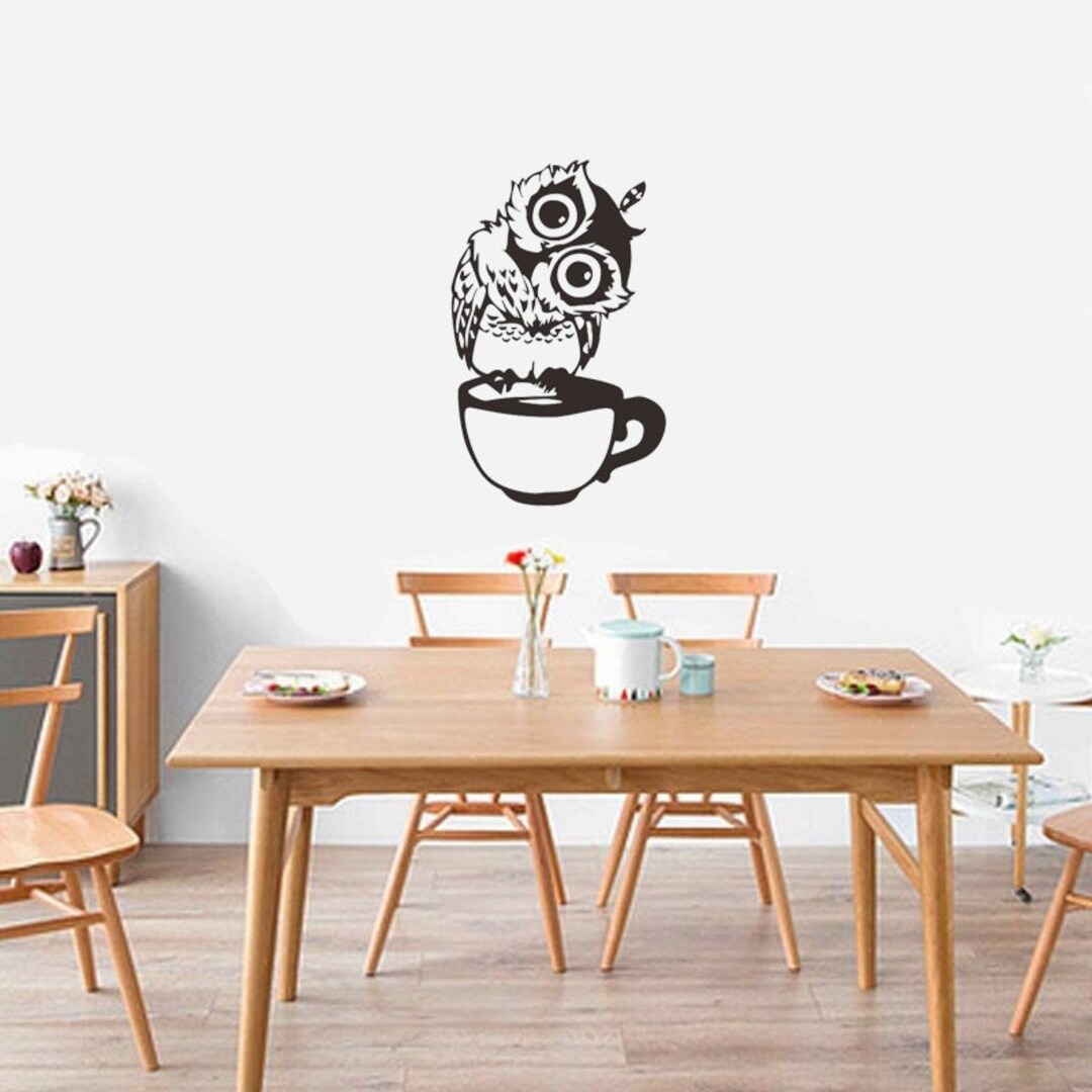 Coffee Wall Sticker Coffee Wall Decal Kitchen Decal Meal - Etsy