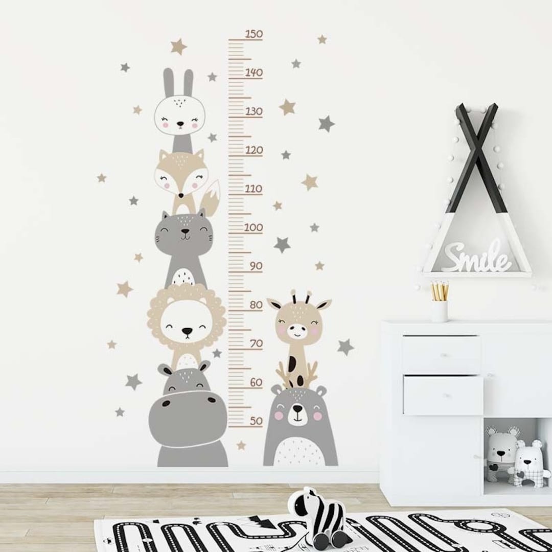 Baby Room Stickers, Baby Wall Toise, Child Toise, Animal Toise, Toise ...
