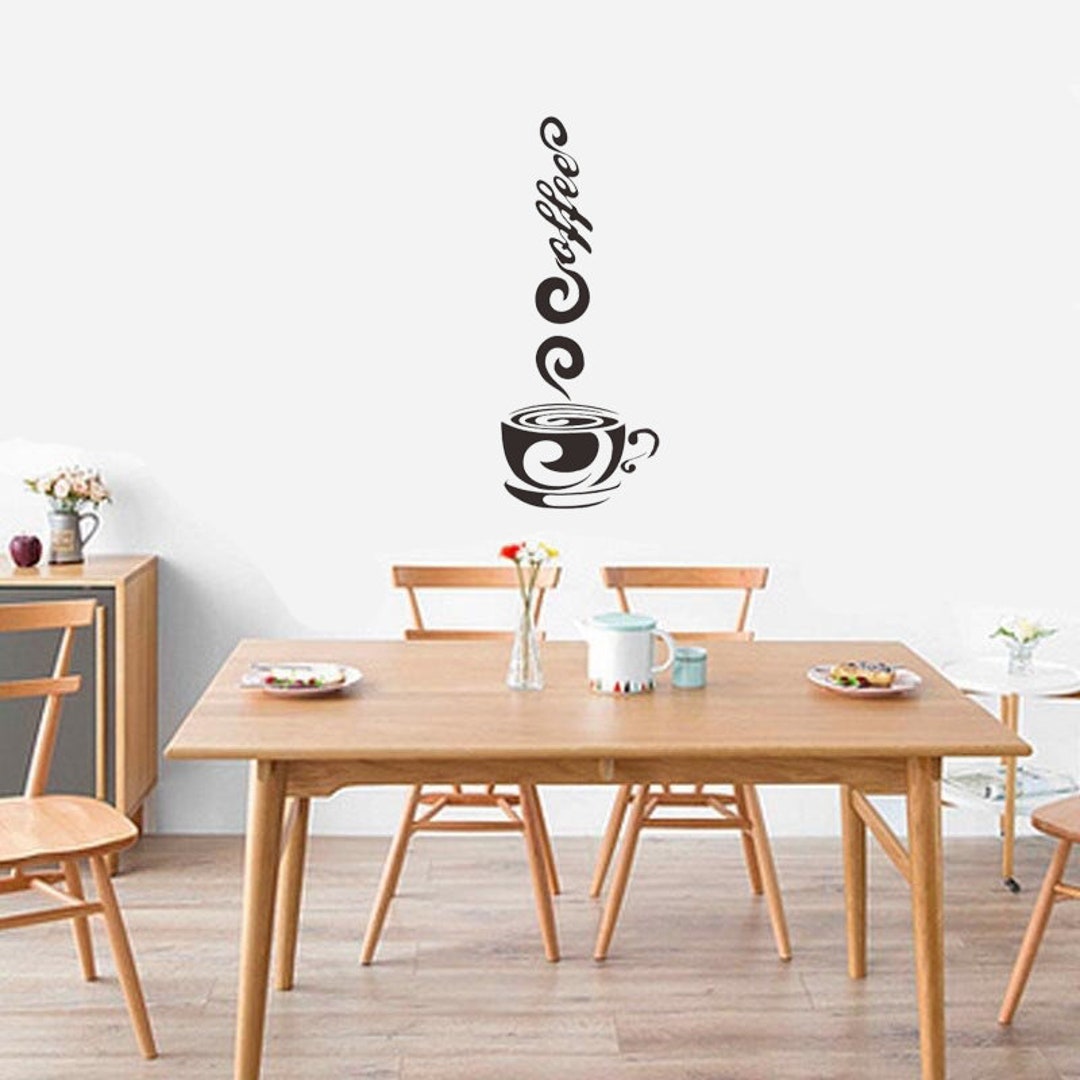 Coffee Wall Sticker, Coffee Wall Decal, Kitchen Decal, Meal Decal, Food ...