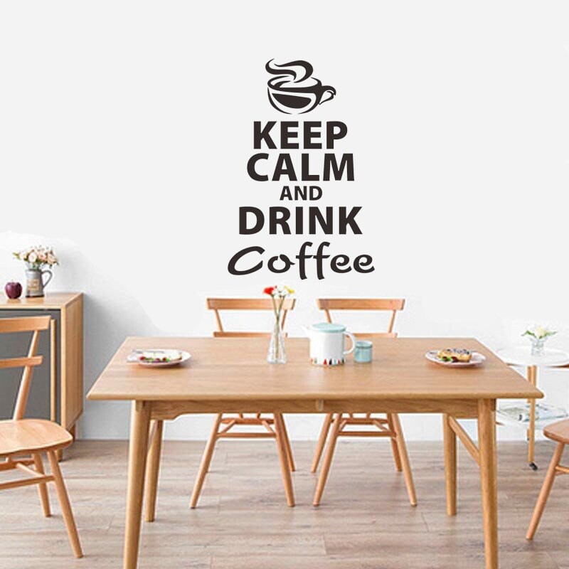 Coffee Wall Sticker Coffee wall decal kitchen decal meal | Etsy