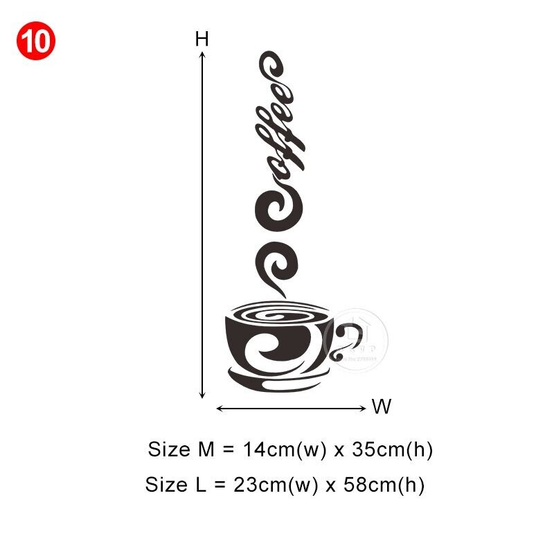 Coffee Wall Sticker Coffee Wall Decal Kitchen Decal Meal - Etsy