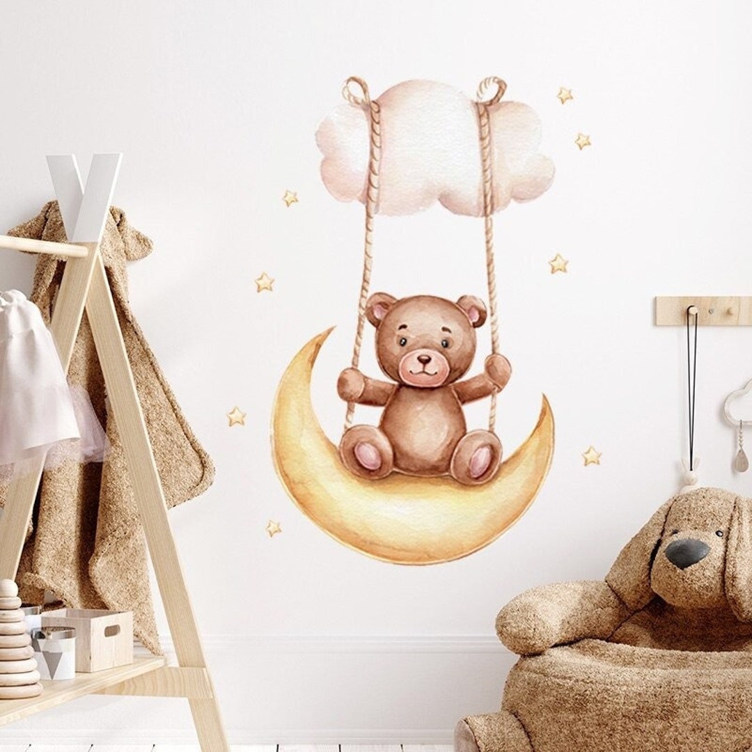 Baby Room Stickers, Girl Wall Stickers, Cute Animal Sticker, Little ...