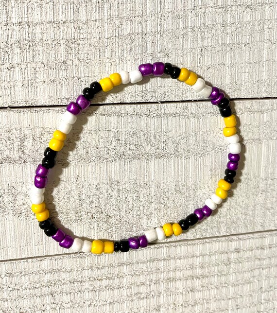 Nonbinary Bracelet Non Binary Pride Bracelets LGBTQ Gay - Etsy