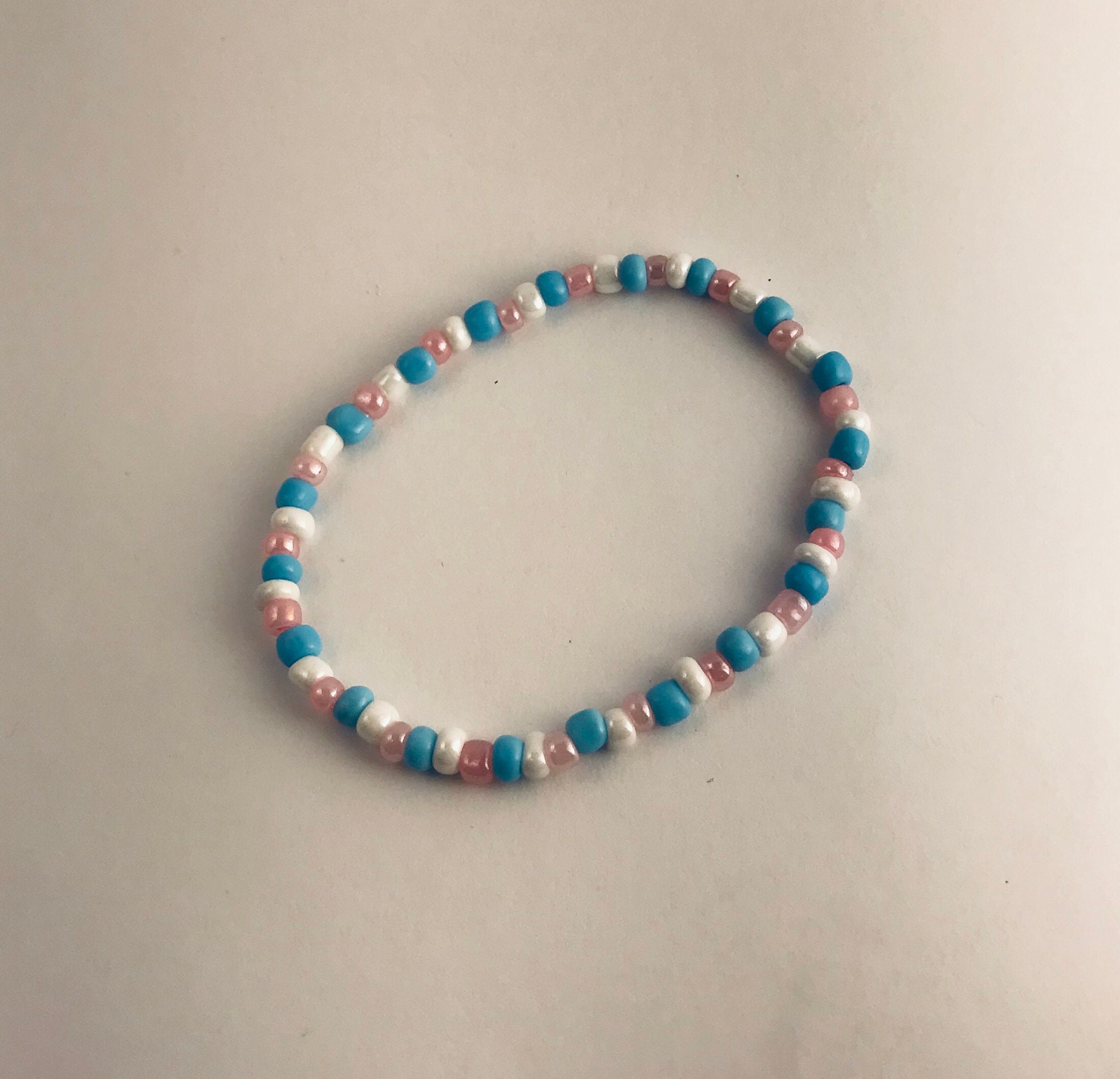 Pulsera del Orgullo Transgénero Trans Rosa Blanco Azul - Etsy España