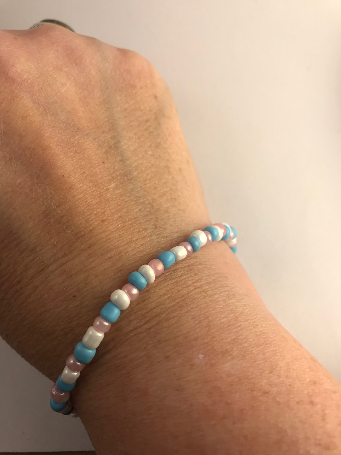 Pulsera del Orgullo Transgénero Trans Rosa Blanco Azul - Etsy España