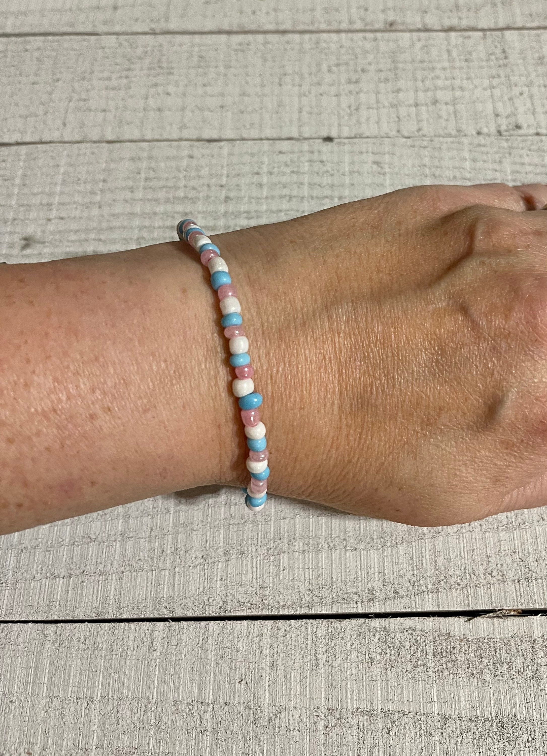 Pulsera del Orgullo Transgénero Trans Rosa Blanco Azul - Etsy España