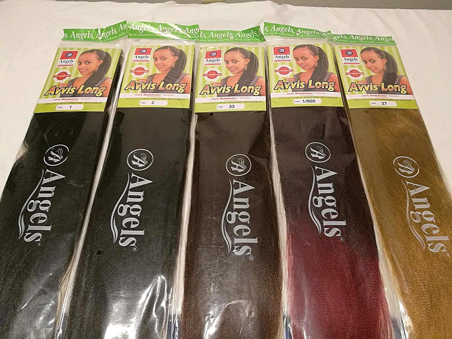 Angels Avvis Braiding Hair Extension dark colours 1 Black 33 | Etsy