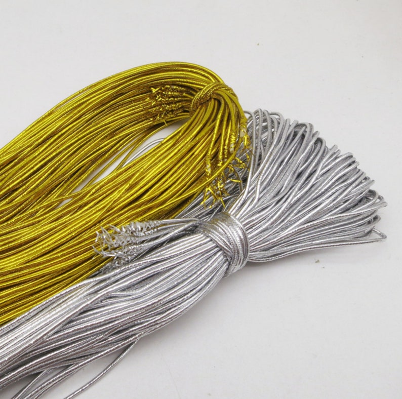 STRETCHY METALLIC CORD String Rope Braiding Hair Accessories | Etsy