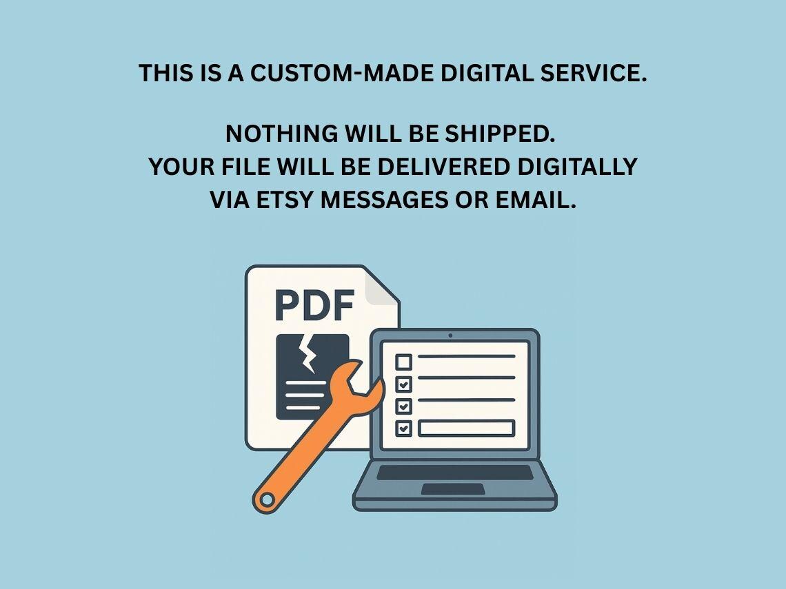Custom-designed and Branded FILLABLE PDF Forms - Transform Your Word ...