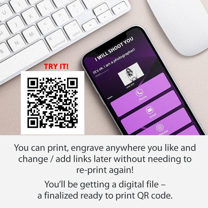 5 Personalized Smart QR Codes - You Will Be Getting a Finished Custom ...