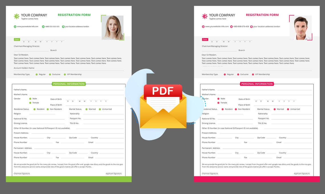 Custom FILLABLE PDF Form (1 Page) Transform Your Word, Excel Documents ...