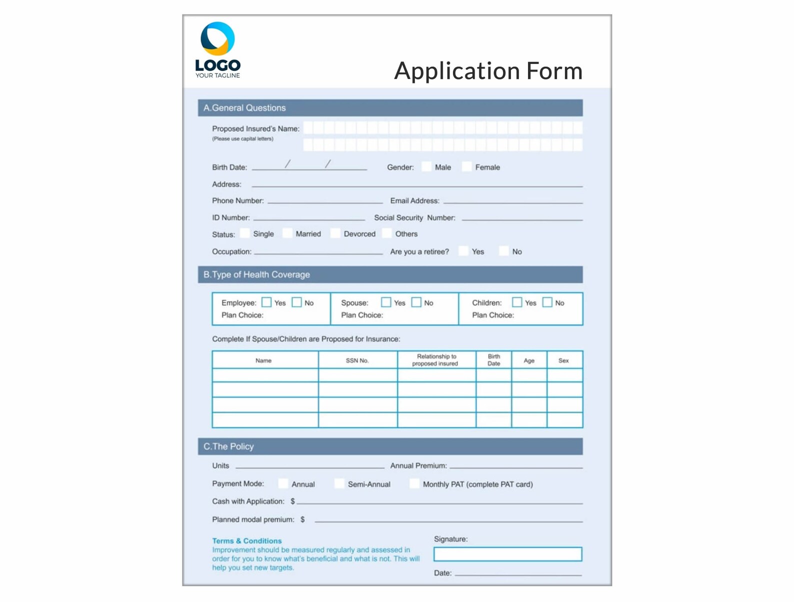 Custom FILLABLE PDF Form (1 Page) Transform Your Word, Excel Documents ...