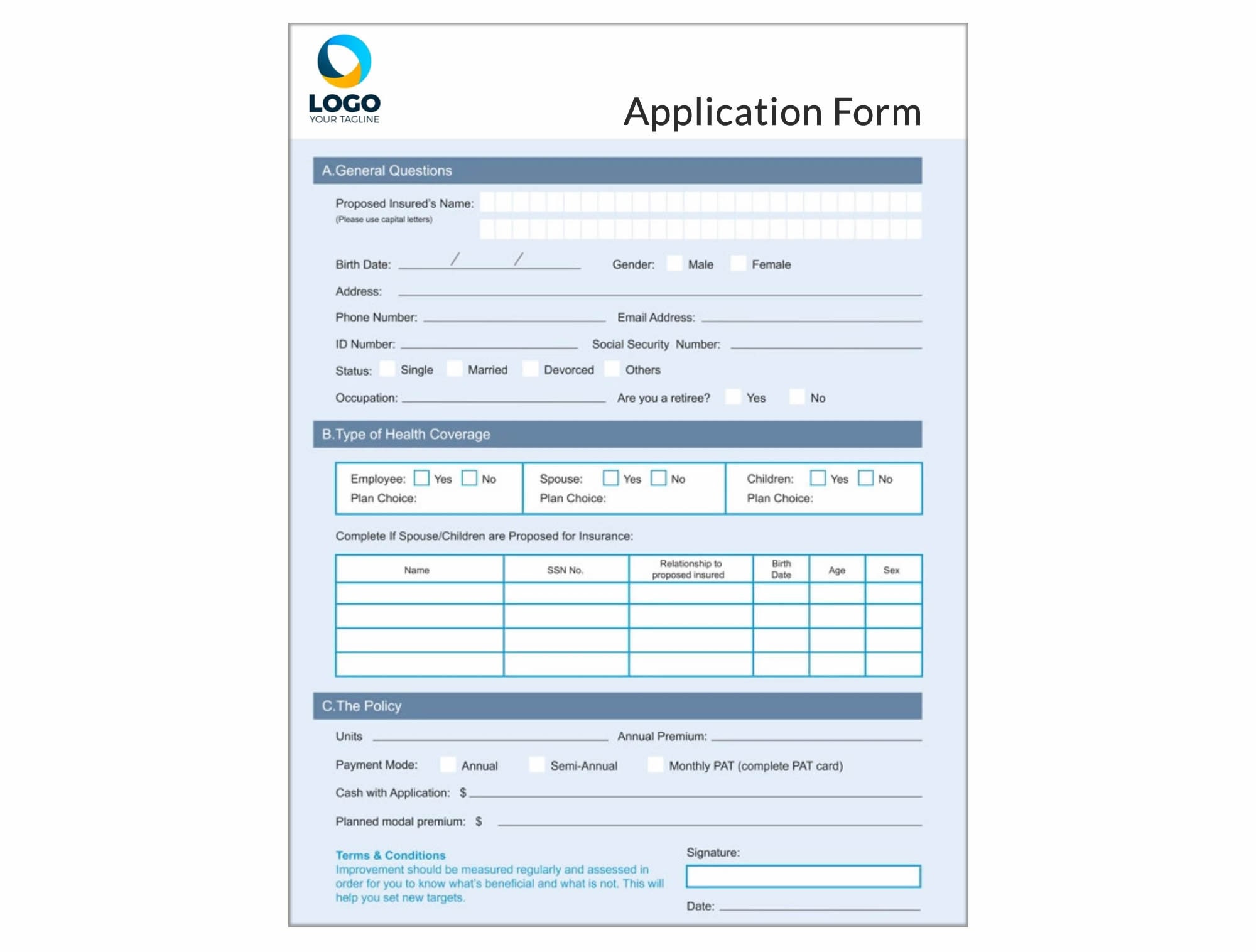 Custom-designed and Branded FILLABLE PDF Forms - Transform Your Word ...