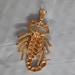 3.00 Ct Scorpio Insect Hip Hop Pendant 14K Gold Finish Hip Hop Men's ...