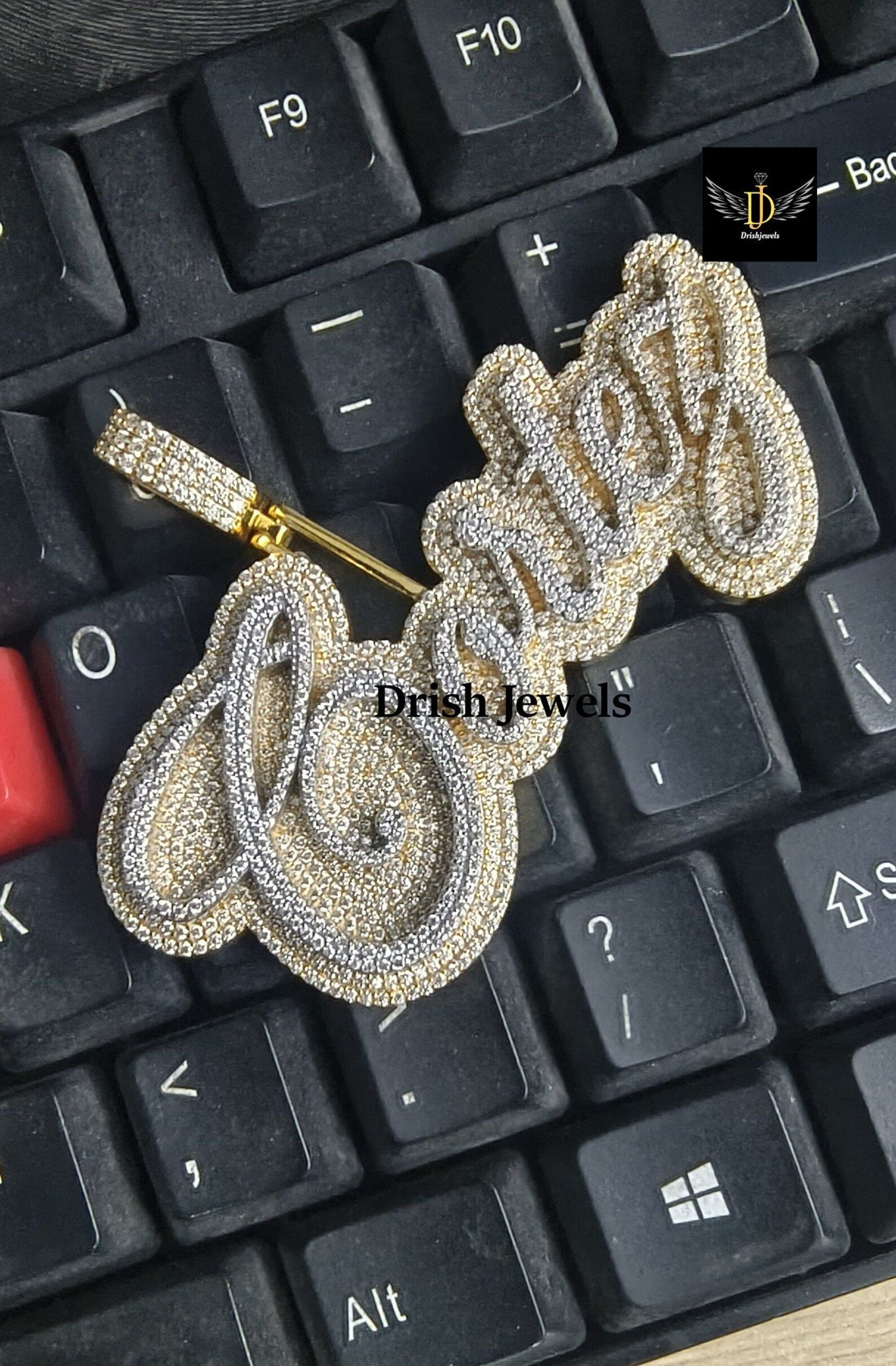 Custom 'cortez' Pendant, Make Your Own Name, Business Name, Name Plate ...