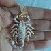 3.00 Ct Scorpio Insect Hip Hop Pendant 14K Gold Finish Hip Hop Men's ...
