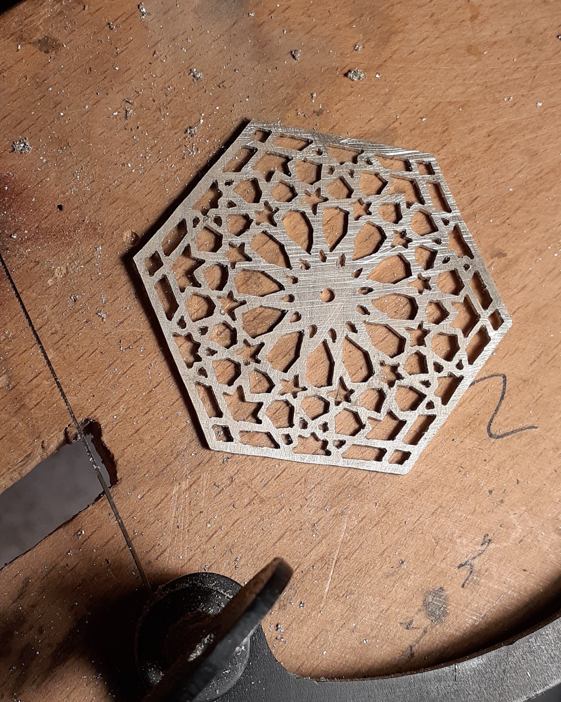 Islamic Pattern Necklace Made With Sterling Silver - Etsy