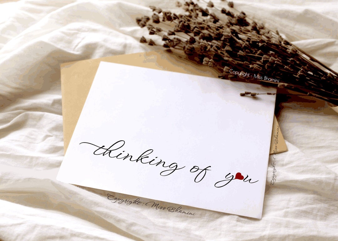 Thinking of You Card Printable, Thinking About You Card, Support Card ...