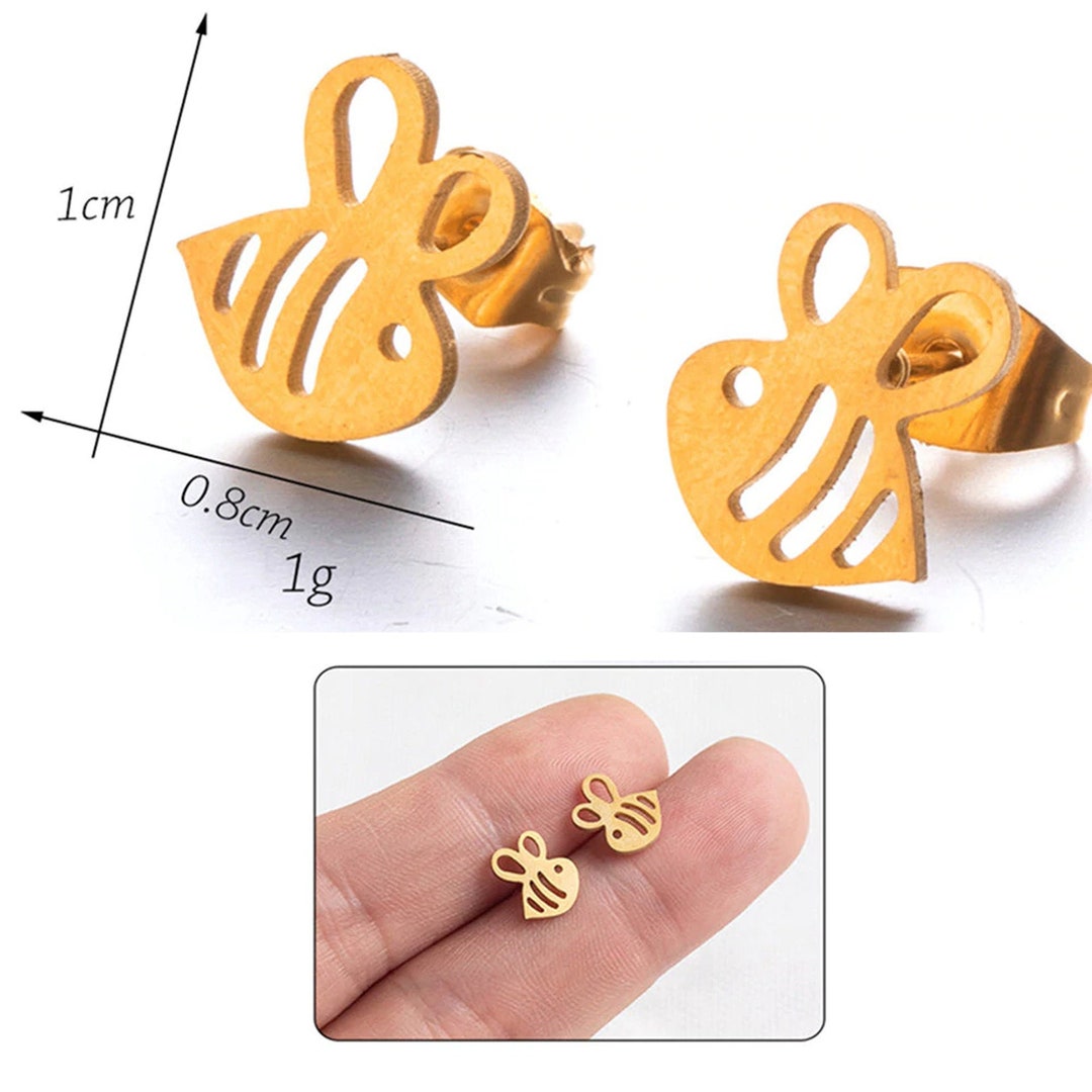 Curated 6 Paires Pochette Cadeau Animal Insecte Stud Boucles doreilles ...