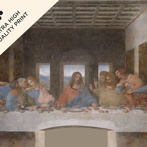 Leonardo Da Vinci Print the Last Supper Print Renaissance - Etsy