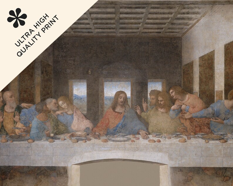 Leonardo Da Vinci Print the Last Supper Print Renaissance - Etsy