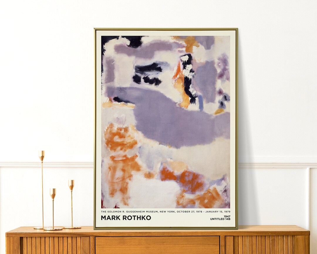 Mark Rothko Print Purple Geometry Poster Abstract Art - Etsy