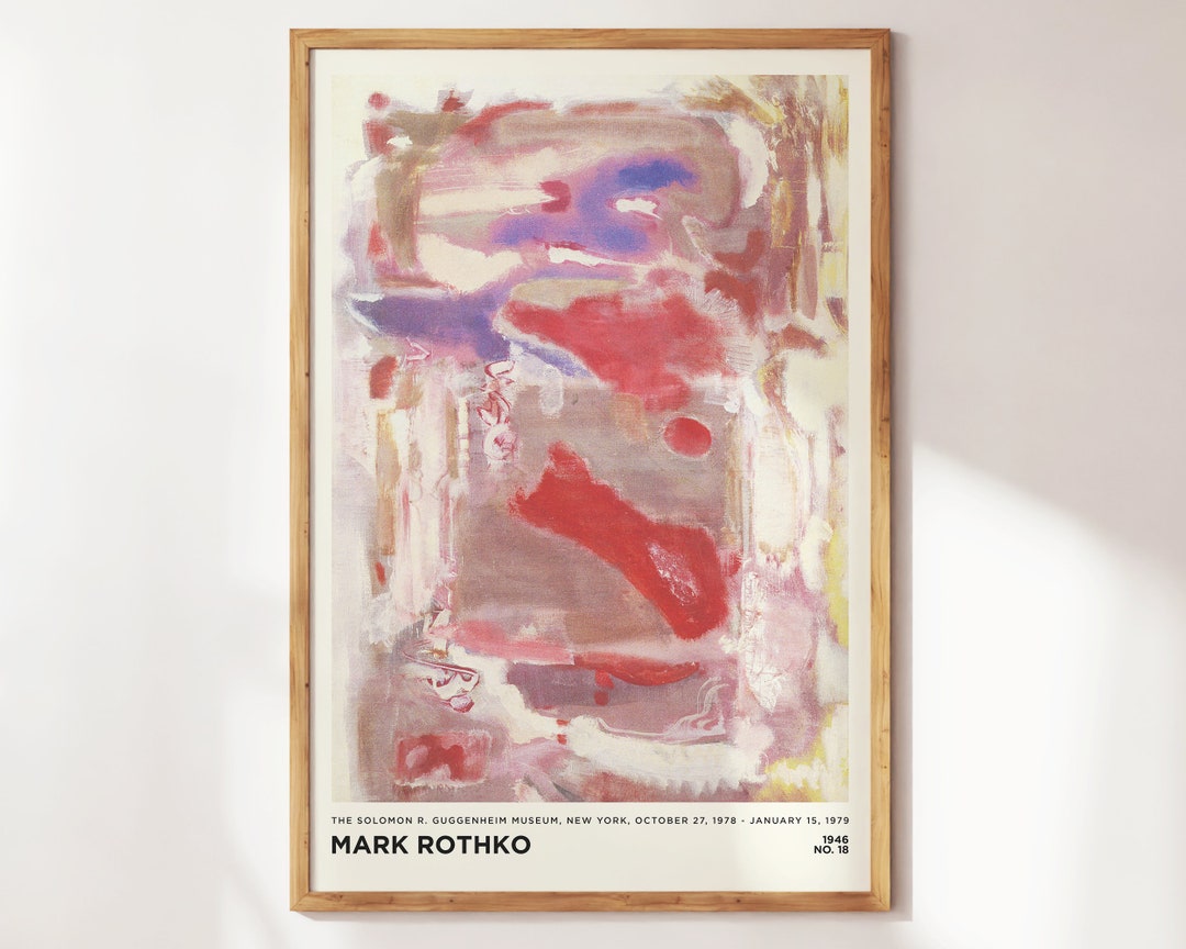 Mark Rothko Print Rothko Pink Abstract No. 18 Print Abstract - Etsy