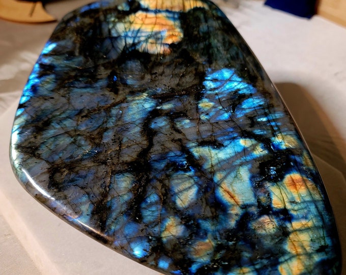 Labradorite Freeform W/ Gorgeous Flash! Huge High Quality Labradorite ...