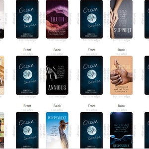 Ocean of Emotion Oracle Cards - Bridget Rau Divine Essentials Decks - Etsy