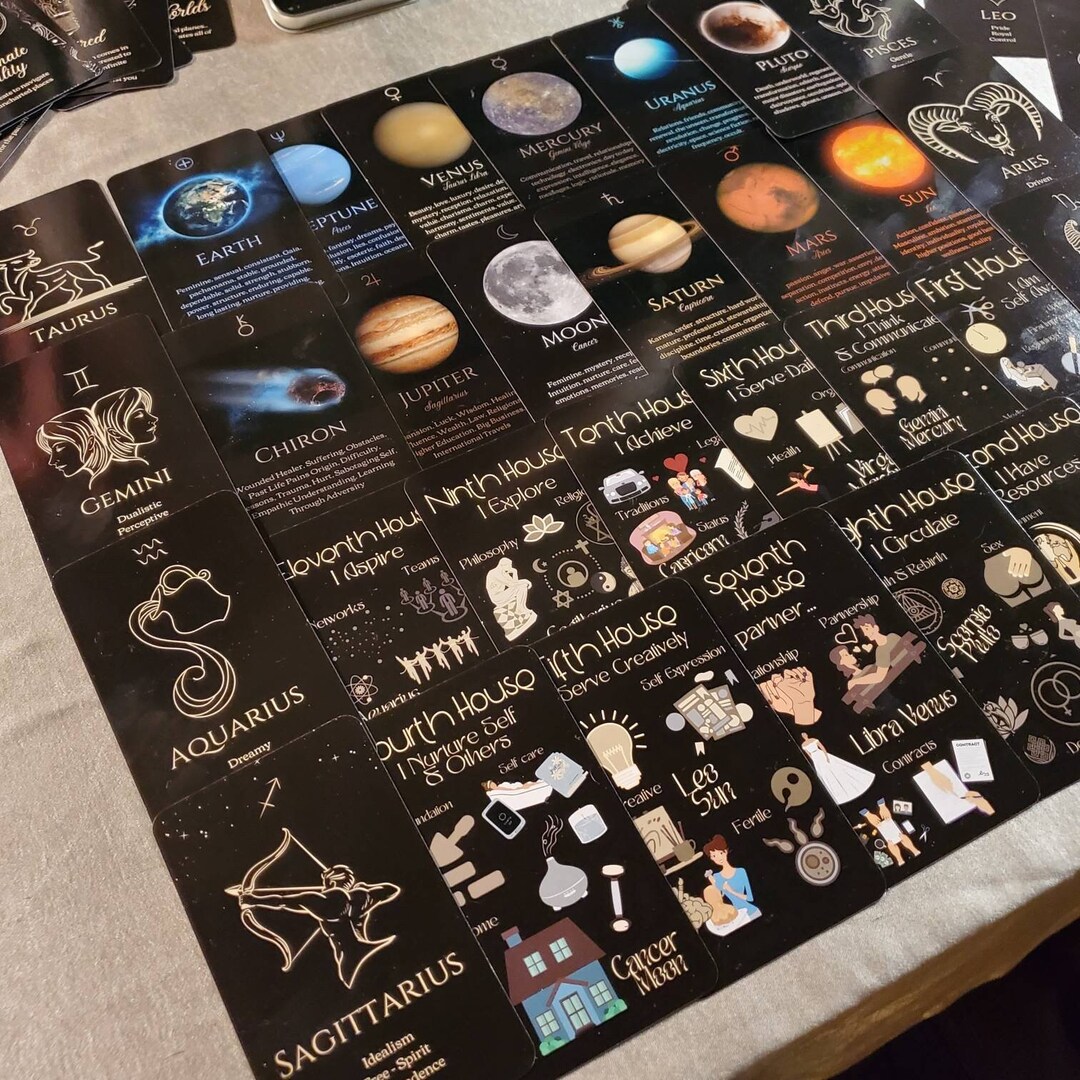 Celestial Oracle Deck tarot Size Astrology Oracle Cards - Etsy
