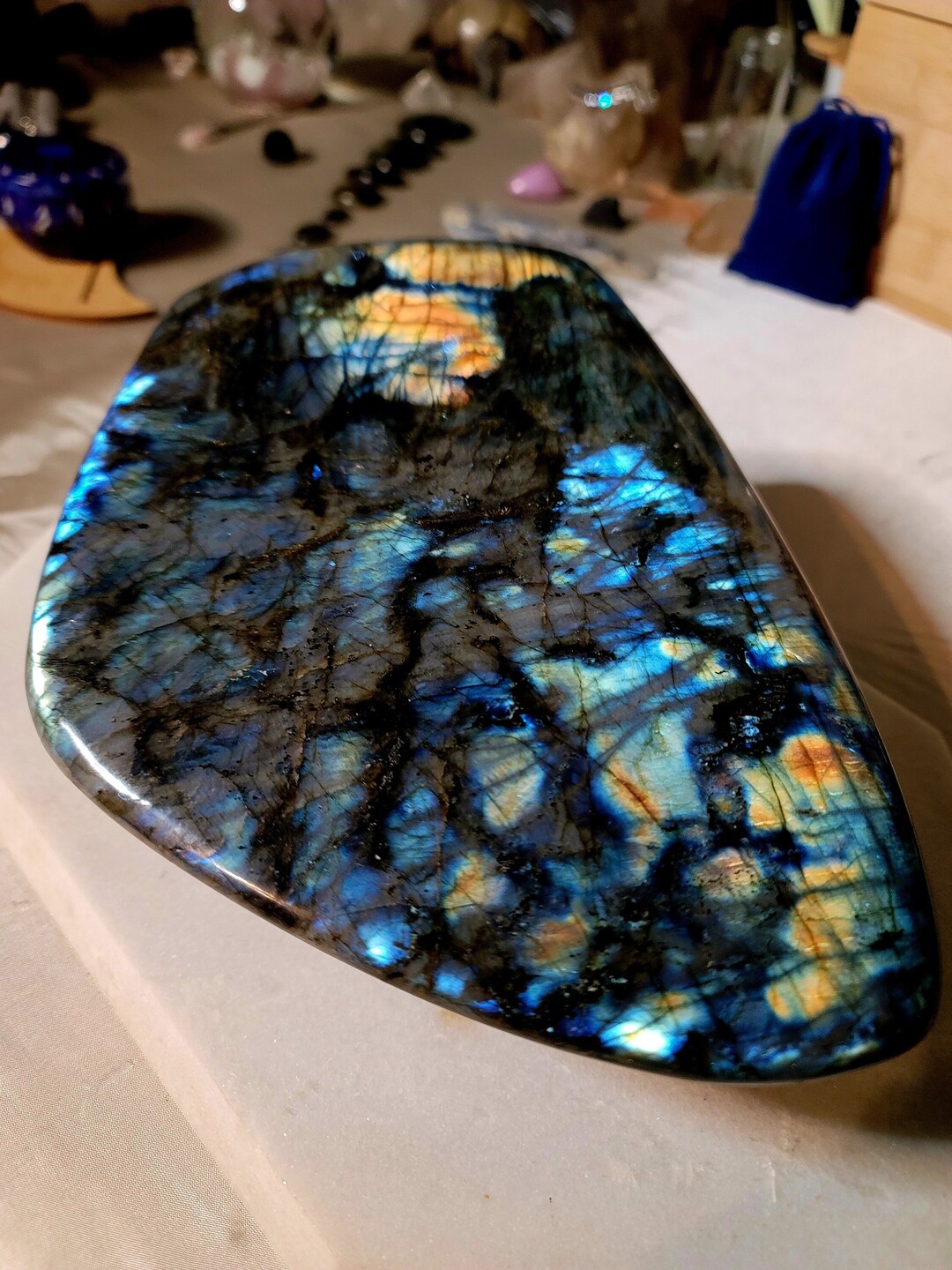 Labradorite Freeform W/ Gorgeous Flash! Huge High Quality Labradorite ...