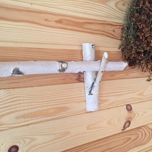 Natural Birch Branch Rustic Curtain Rod Driftwood Curtain Rod Wood ...